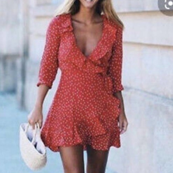 Realisation Par | Dresses | Realisation Par Alexandra Dress Red White ...